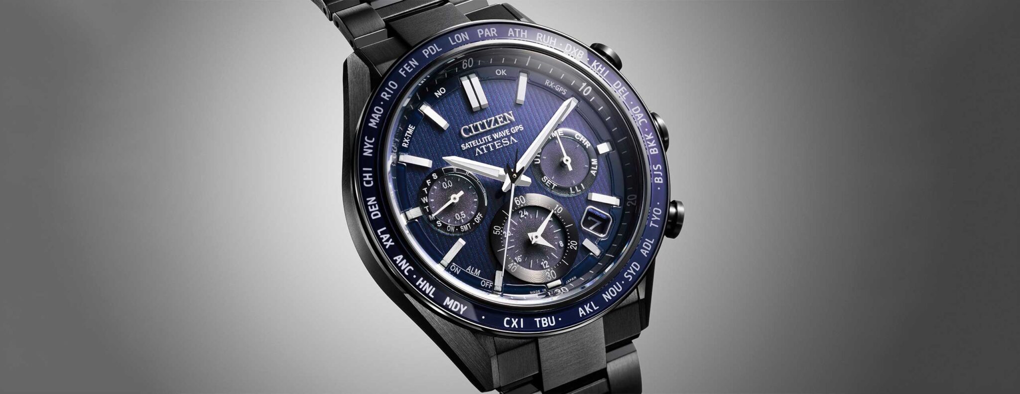 Citizen's Most Advanced Attesa F950 Eco-Drive Satellite Wave GPS Watch ...