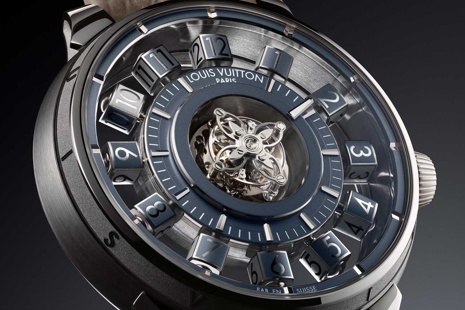 Louis Vuitton Refines its Unique Jump Hour with the Tambour Taiko Spin Time Collection ...